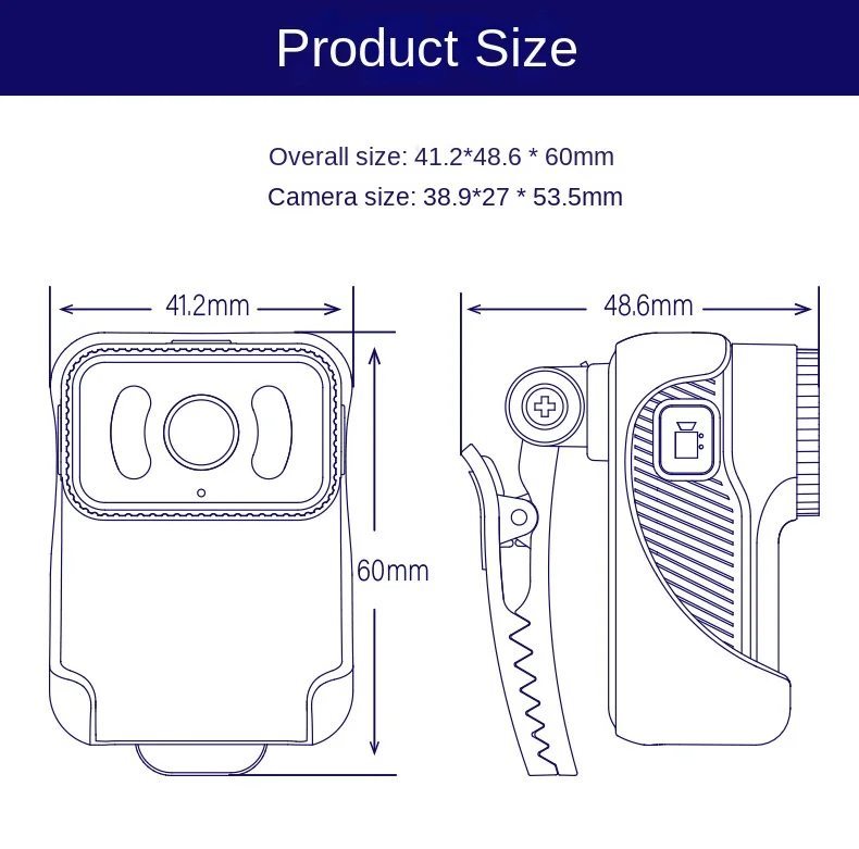 Waterproof 1080p Wifi Camera Mp4 Format Dv Action Cam Law Enforcement ...