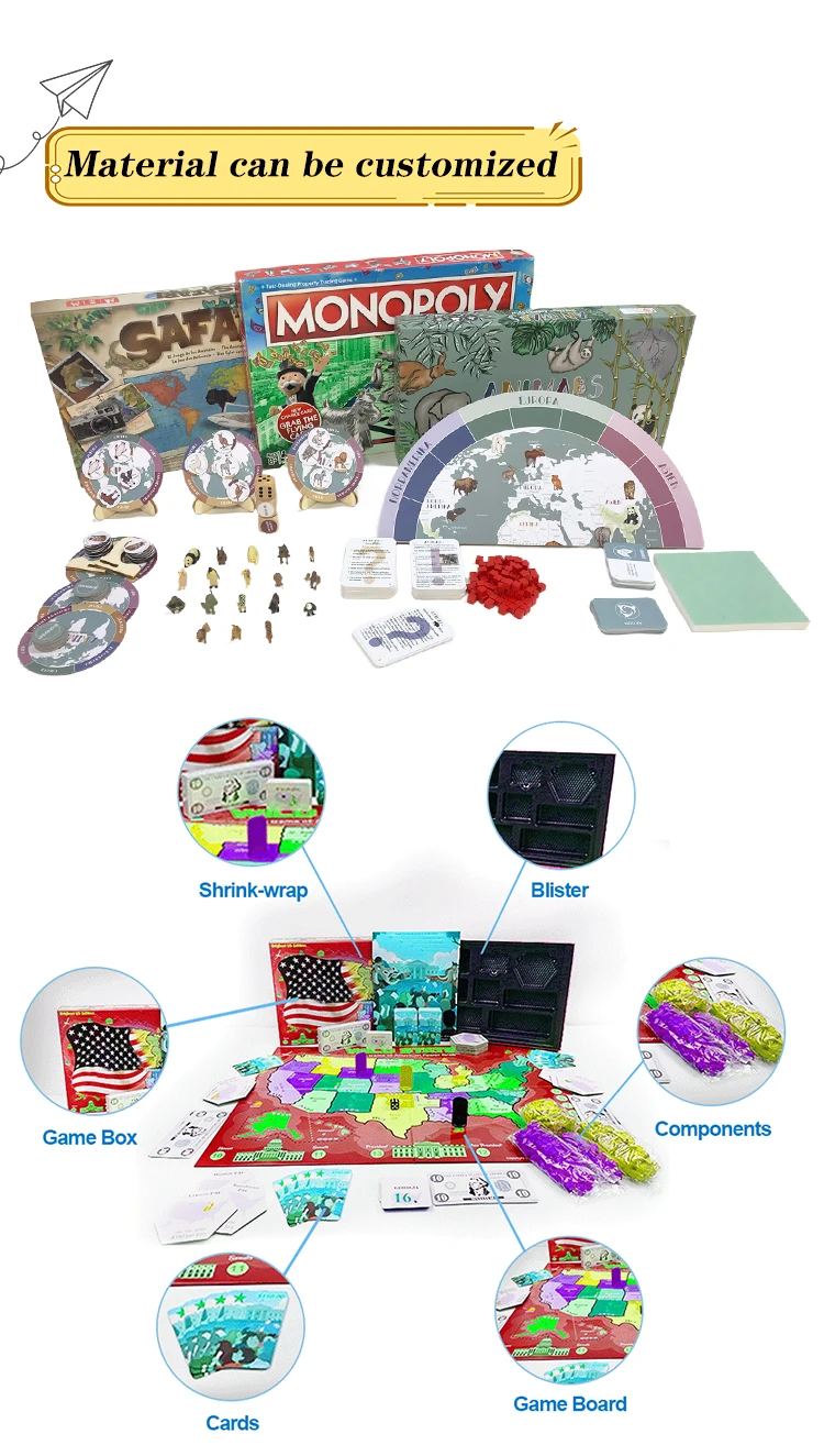 Wholesale Oem/odm Board Game Custom Set Monopoli,Digital Board Game ...