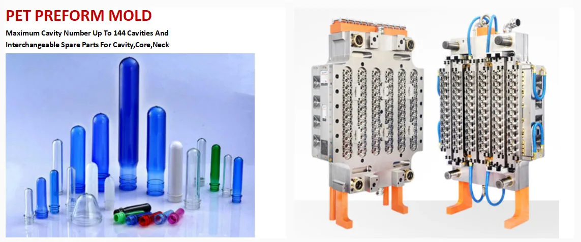 4-48 Cavities Pla Preform Mold - Buy Degradable Pla Bottle Preform Mold ...