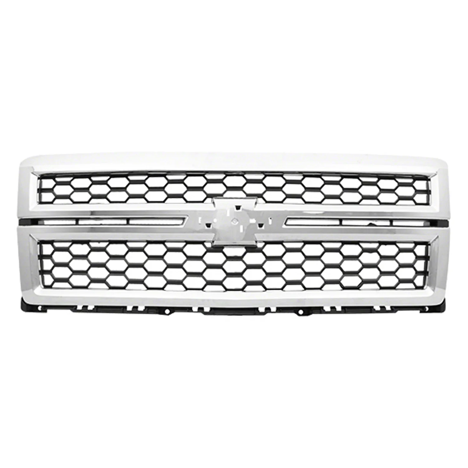Front Bumper Honeycomb Grille For 2014 2015 Chevrolet Silverado 1500 Ls ...