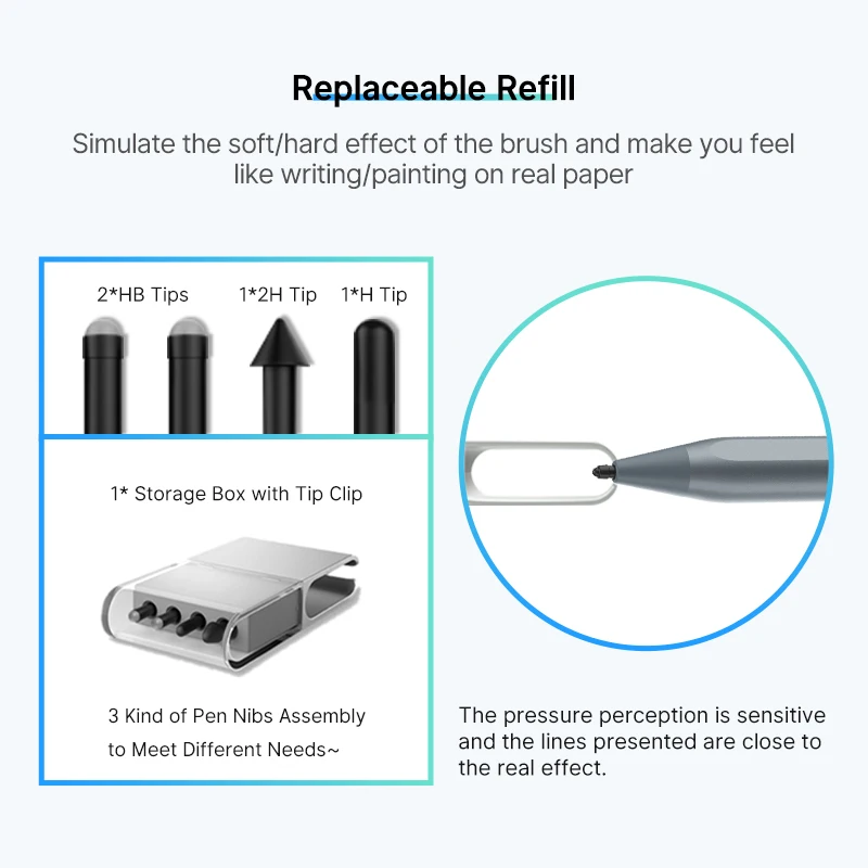 Huion Touch Screen Palm Rejection Active Capacitive Stylus Pen for ...