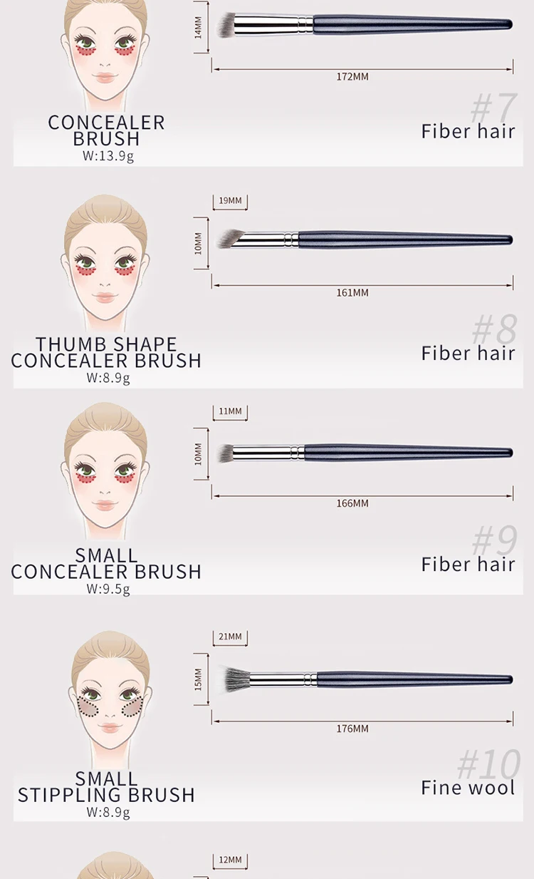 Private Label Makeup Brushes - Personalised Set of 23pcs