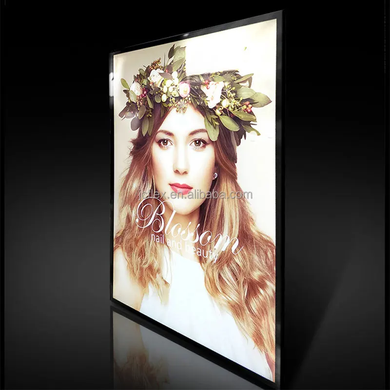 Aluminum Frame A4 Size Led Photo Tempered Glass Light Box Slim Thin ...