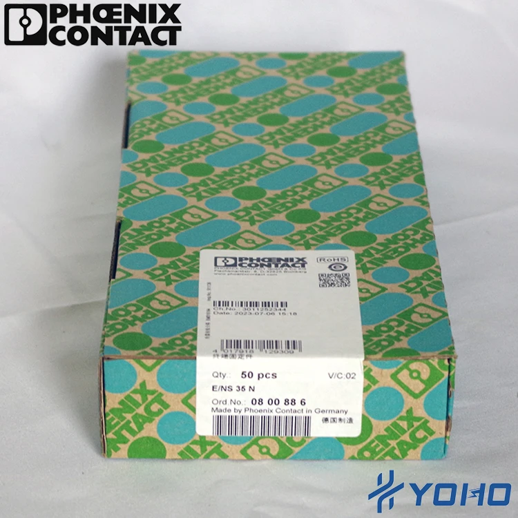 Phoenix Contact 0800886-E/NS 35 N End Bracket End Clamp Terminal Block ...