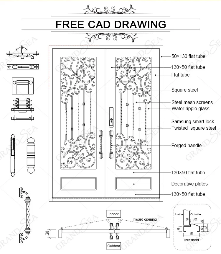 Modern Wrought Iron Doors - Secure & Stylish Solutions