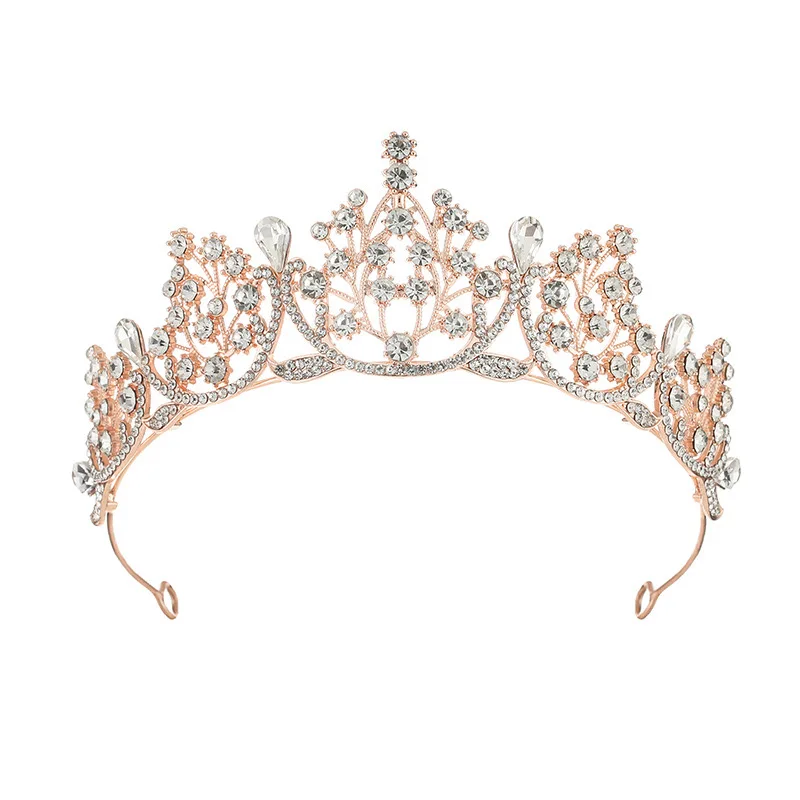 Wholesale Metal Purple Crystal Crown Princess Girl Rhinestone Crown ...