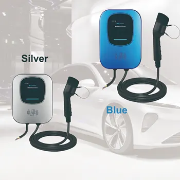 32a 3phase Evse Electric Vehicle Wallbox Ev Home Charger Wallbox Ev Charger Type 2 With Type 2 ...