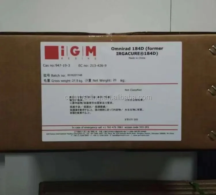 Igm Omnirad 184d Photoinitiator Cationic Omnirad 184d Uv Curing Agent - Buy Omnirad 184d,Igm ...