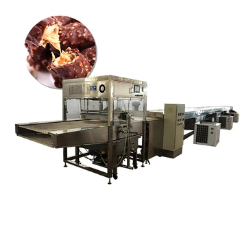 Large Production Chocolate Bar Coating Production Line Cooling Tunnel ...