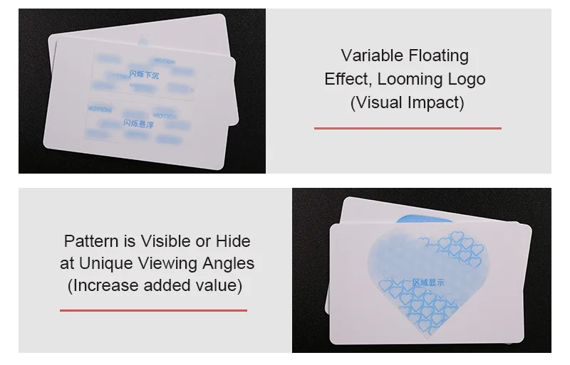 Double-layer Micro Lenticular 3d Motion Sticker With Anti ...