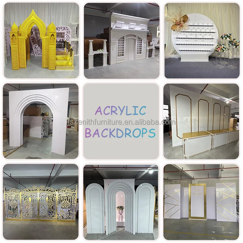 Champagne Wall Acrylic Backdrop - Perfect for Wedding Decor