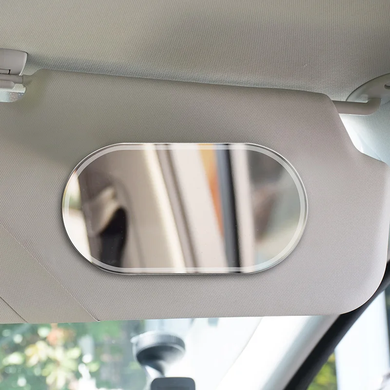 New Arrival Stainless steel Car Side Makeup Sun Visor Vanity Mirror for ...
