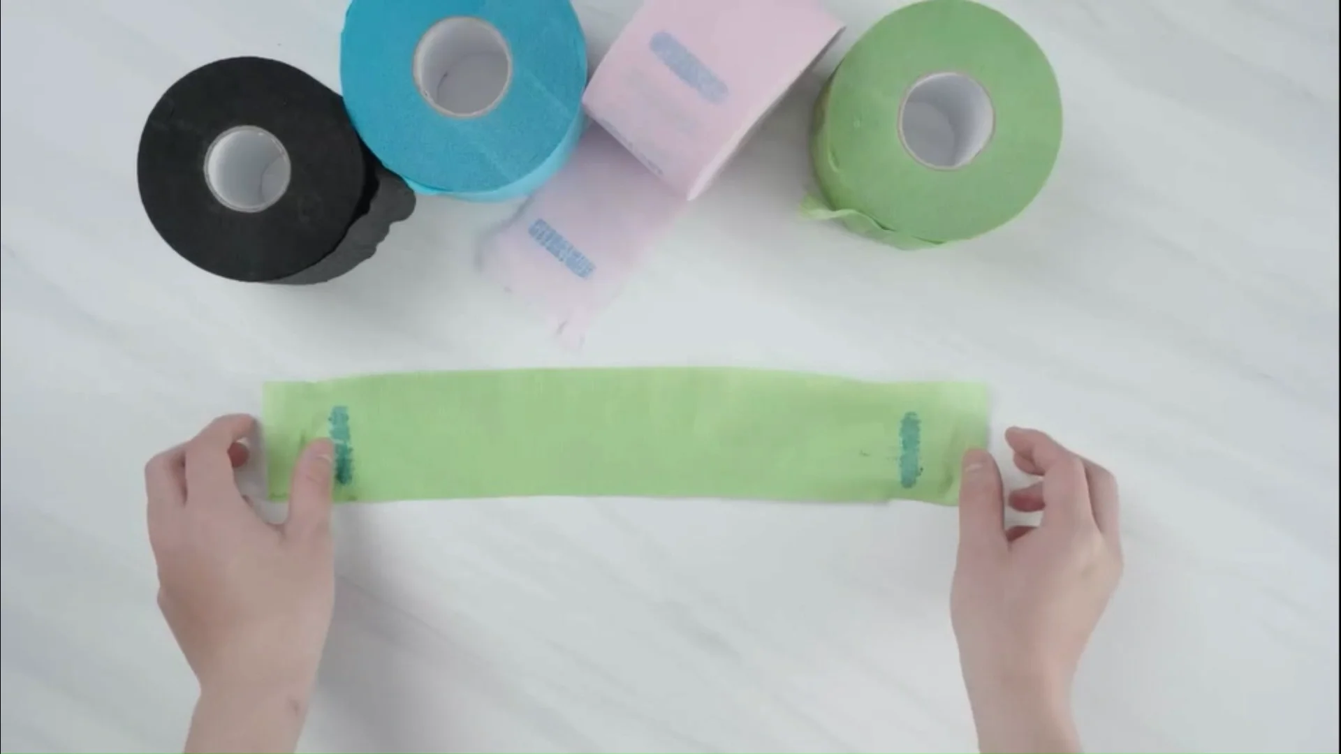 Factory Direct Sale Multicolor Disposable Neck Ruffles Paper Salon ...