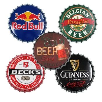 High Quality Dia 35cm Bottle Top Sign Vintage Beer Brand Bottle Dia ...