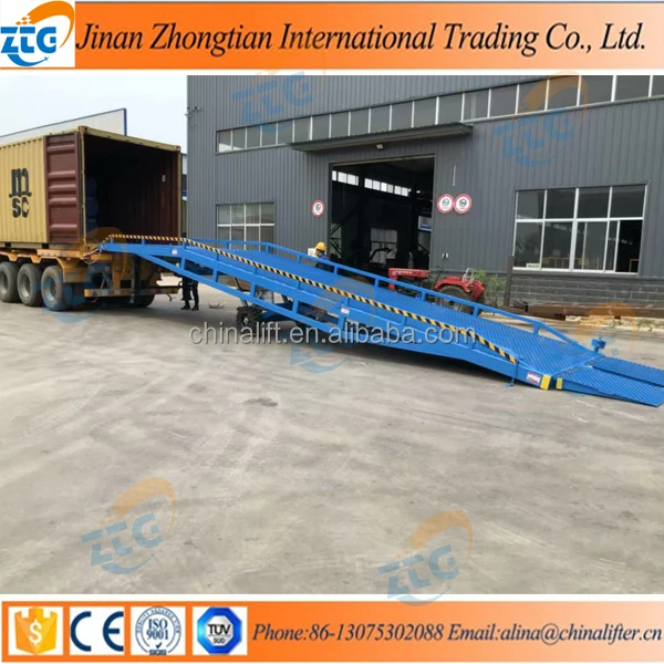 Forklift Truck Container Mobile Loading Yard Ramp With Adjustable ...