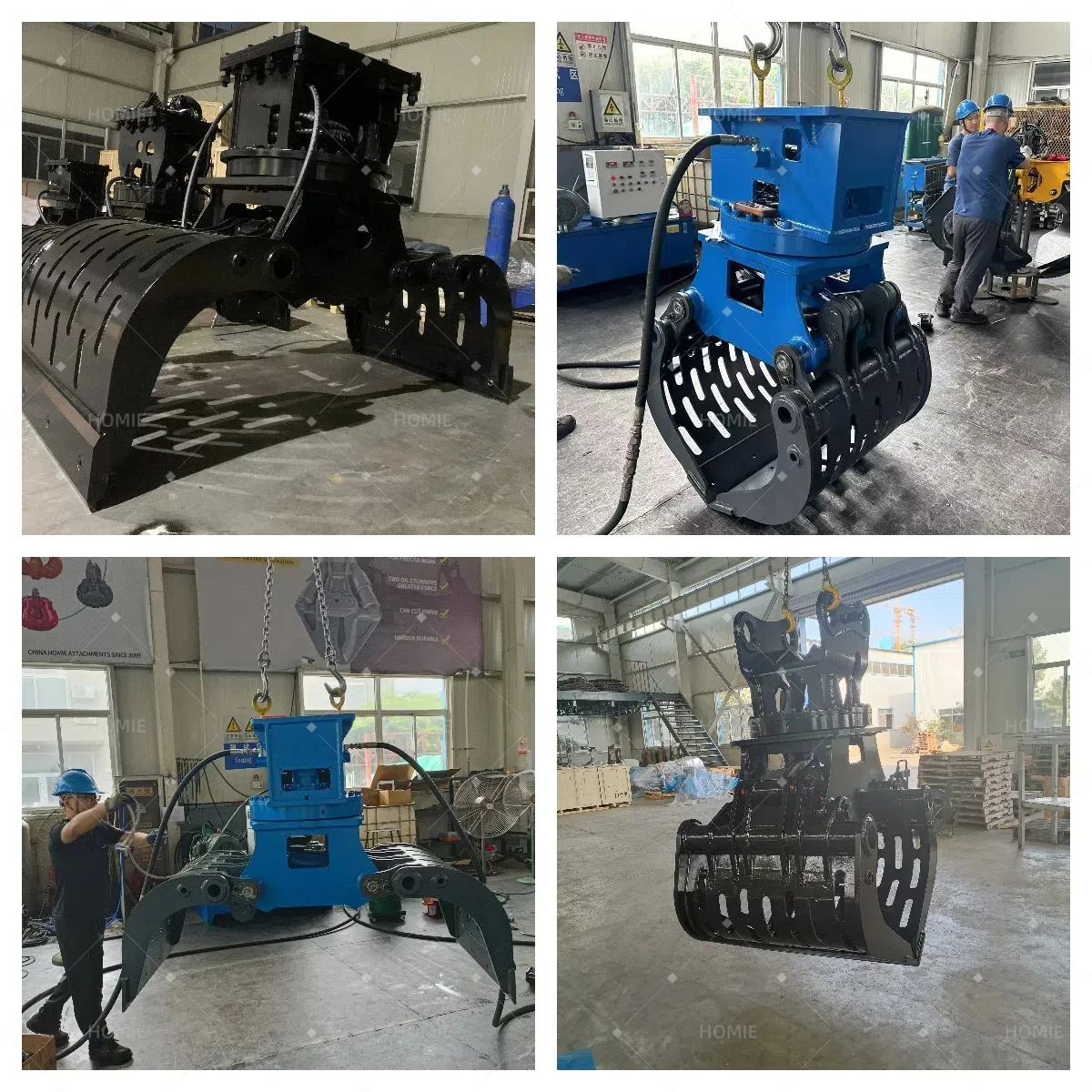 Demolition Sorting Grapple 360° Rotation Hydraulic Material Waste Scrap ...