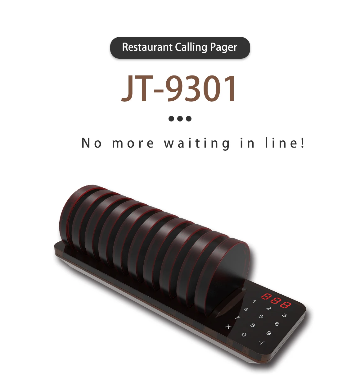 Restaurant Pager Wireless Calling System Guest Pager With 10/20 ...