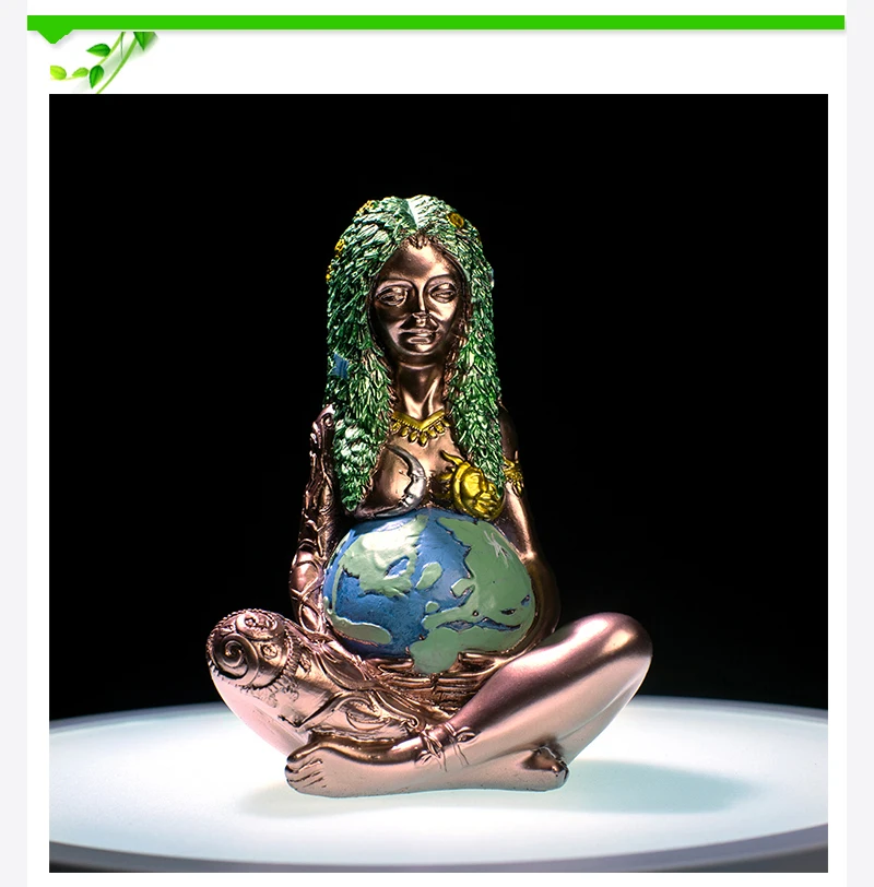 Mother Gaia Earth Goddess Outdoor Resin Statue for Gardens