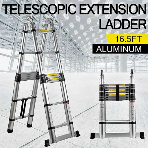 Lidl 7 Step Aluminium Folding Scaffolding Ladder EN131 - Durable ...