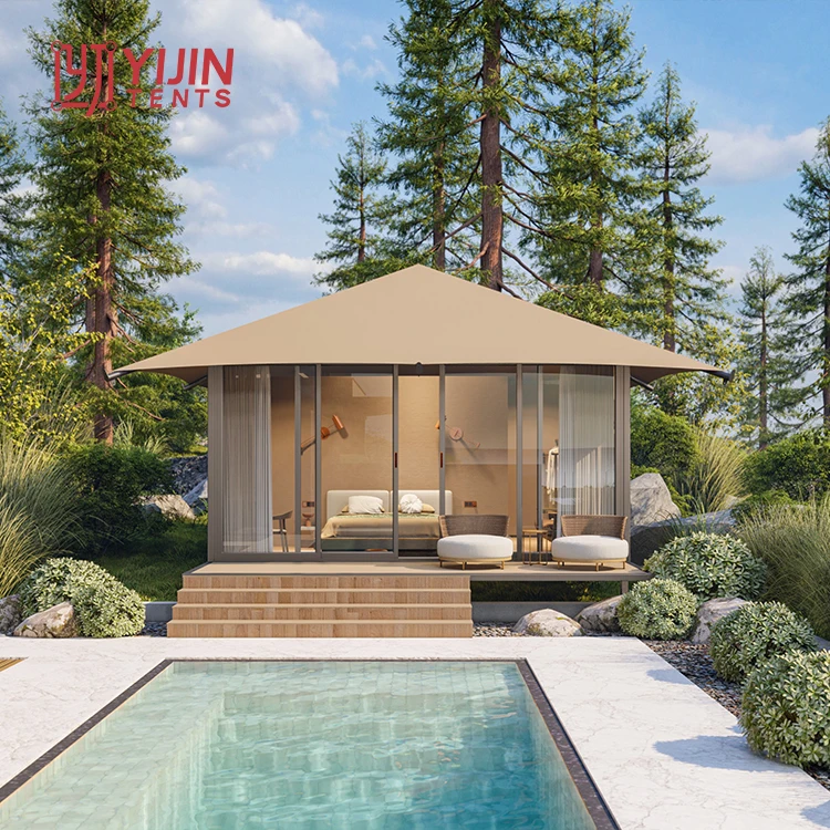 Eco Yurt Wild Tent House Glamping Tent Luxury Resort Glamping Multi Purpose Tent