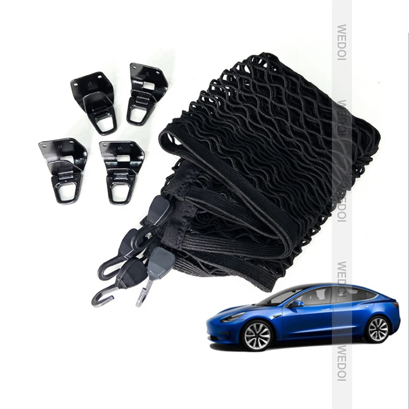 For Tesla Model Y Cargo Bay Holding Nylon Net Double Layer Trunk ...