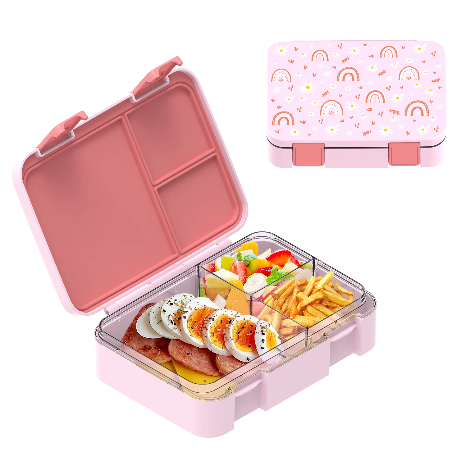 Cute Kids Bento Box for Girls & Boys Eco-Friendly BPA Free Food Grade ...