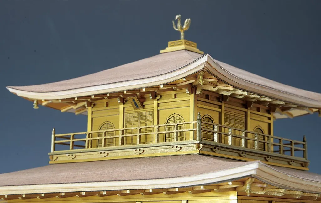 Kinkaku Rokuo-ji Gold Specification Japanese Wooden Model Temple Kits ...