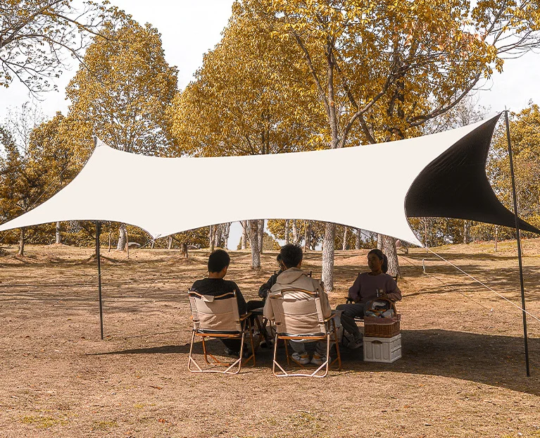 Outdoor Silver-coated Camping Picnic Rainproof Tent Canopy Vinyl ...