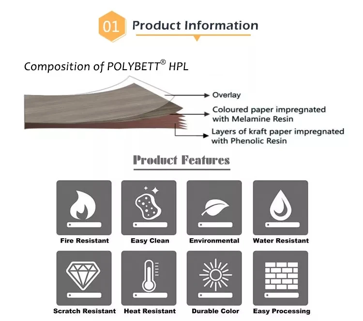 Waterproof Marbled Stone Texture HPL Board Sunmica HPL Slab for Kitchen ...