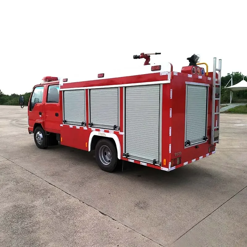 Isuzu Fire Truck 2t Fire Fighting Truck 45m Rescue Range Fire Fighting ...