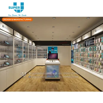 Customized Simple Mobile Phone Shop Interior Design With Display ...