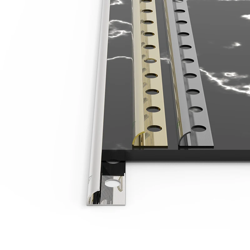 9mm Curved Aluminum Tile Edge Trim Profile In Shiny Silver - Buy Curved ...