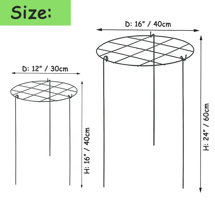 Grow through Grid Plant Support - Eco-Friendly Garden Accessories