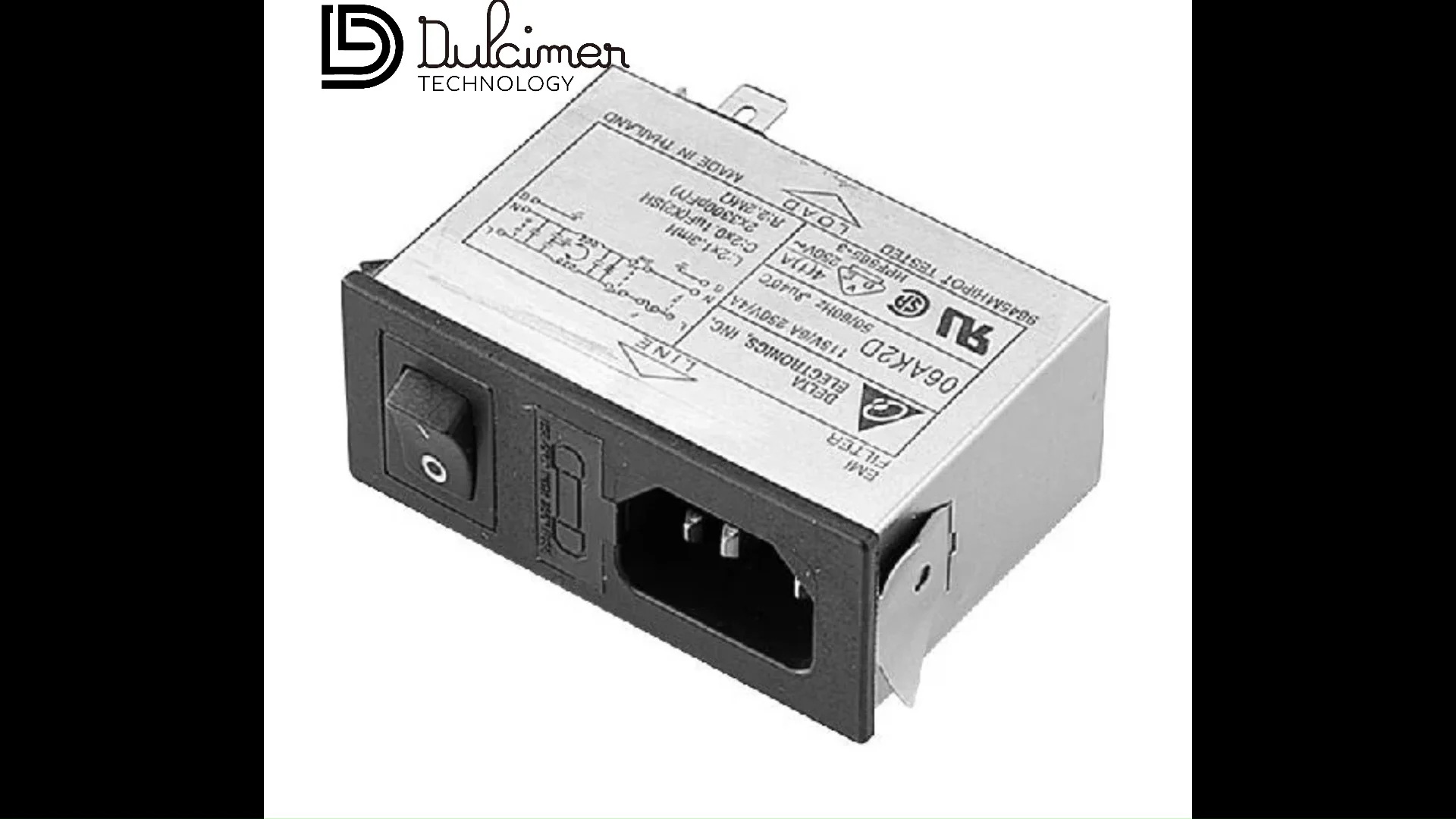 115/250v 6a Emi Filter Ac Power Entry Modules Switch Connector Filter ...