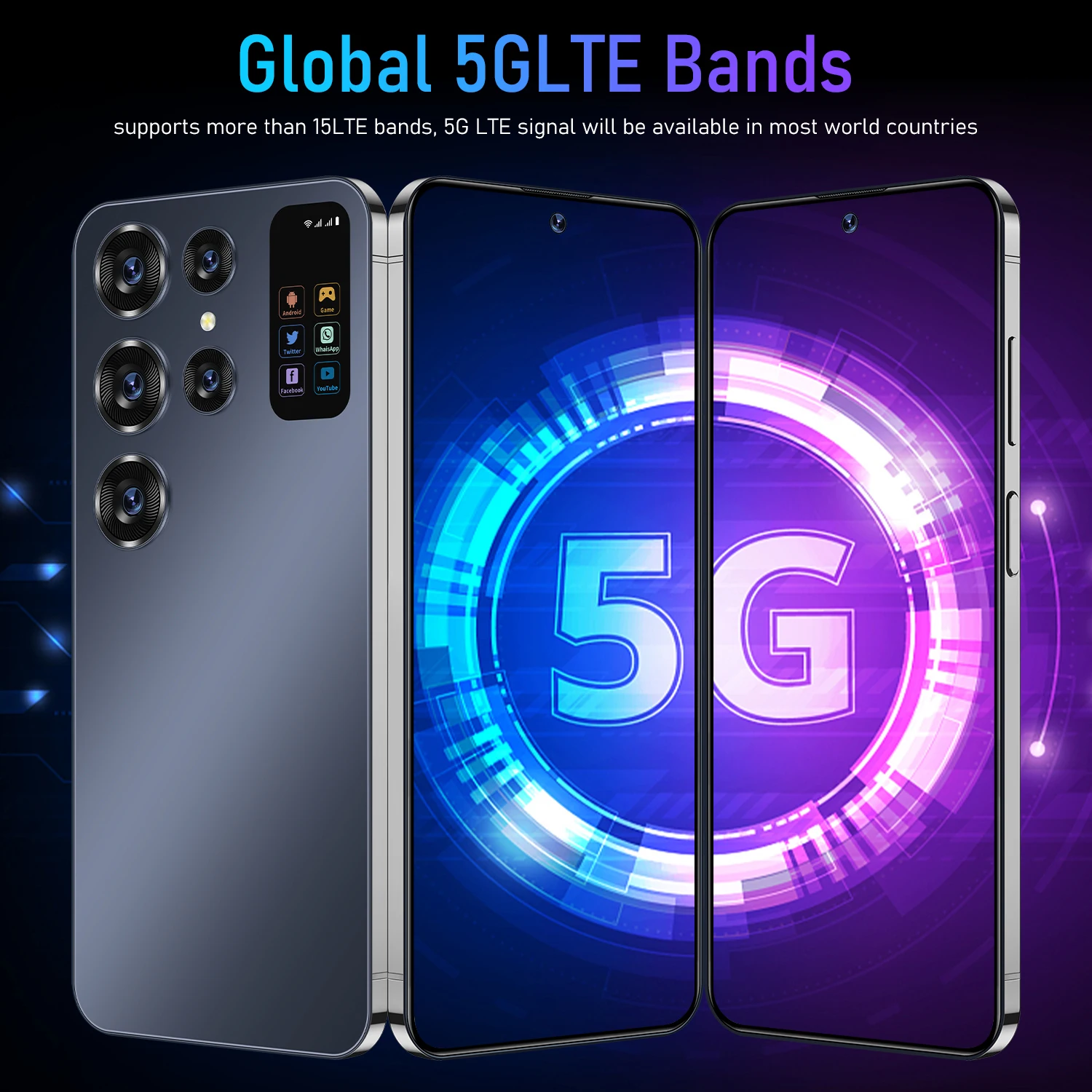 Cellphone Original S24 Ultra 16gb+512gb Smartphone 7inch Unlocked Dual ...