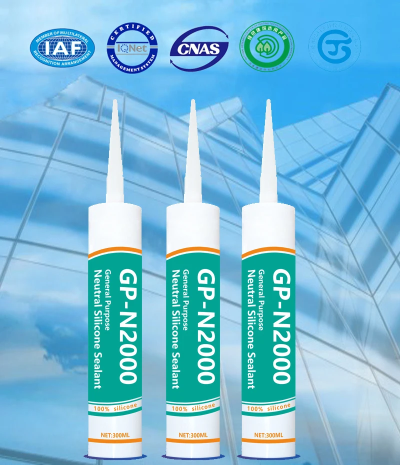 280ml 300ml White clear Neutral Waterproof Structural GP RTV Acidic Acetic Silicone Sealant ...