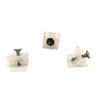 Plastic Back Panel Furniture Screw Shelf Support Bracket Connector For ...