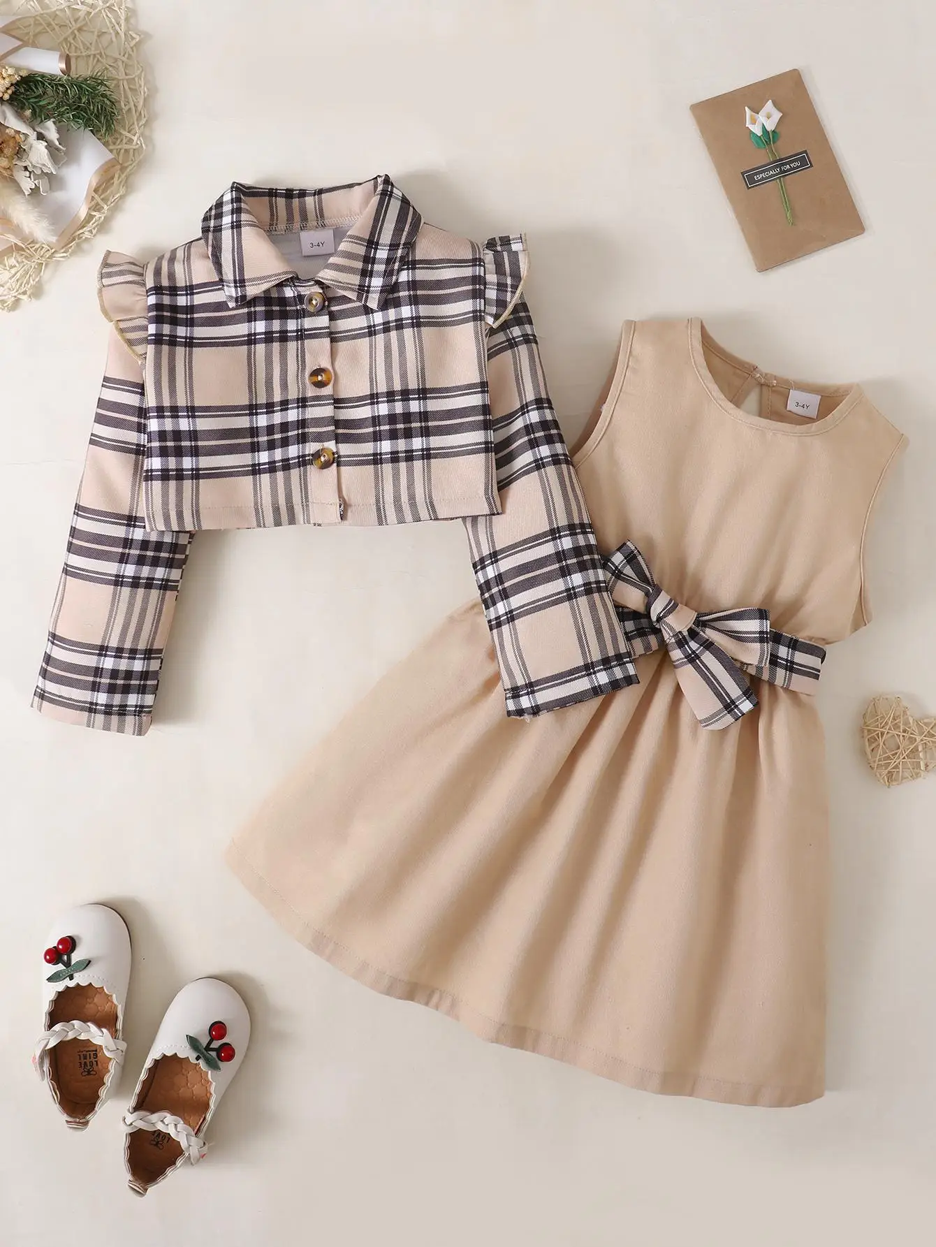 3-4 Years Girl Clothes Autumn Baby Clothes 2pcs Girl Baby Outfits Long ...