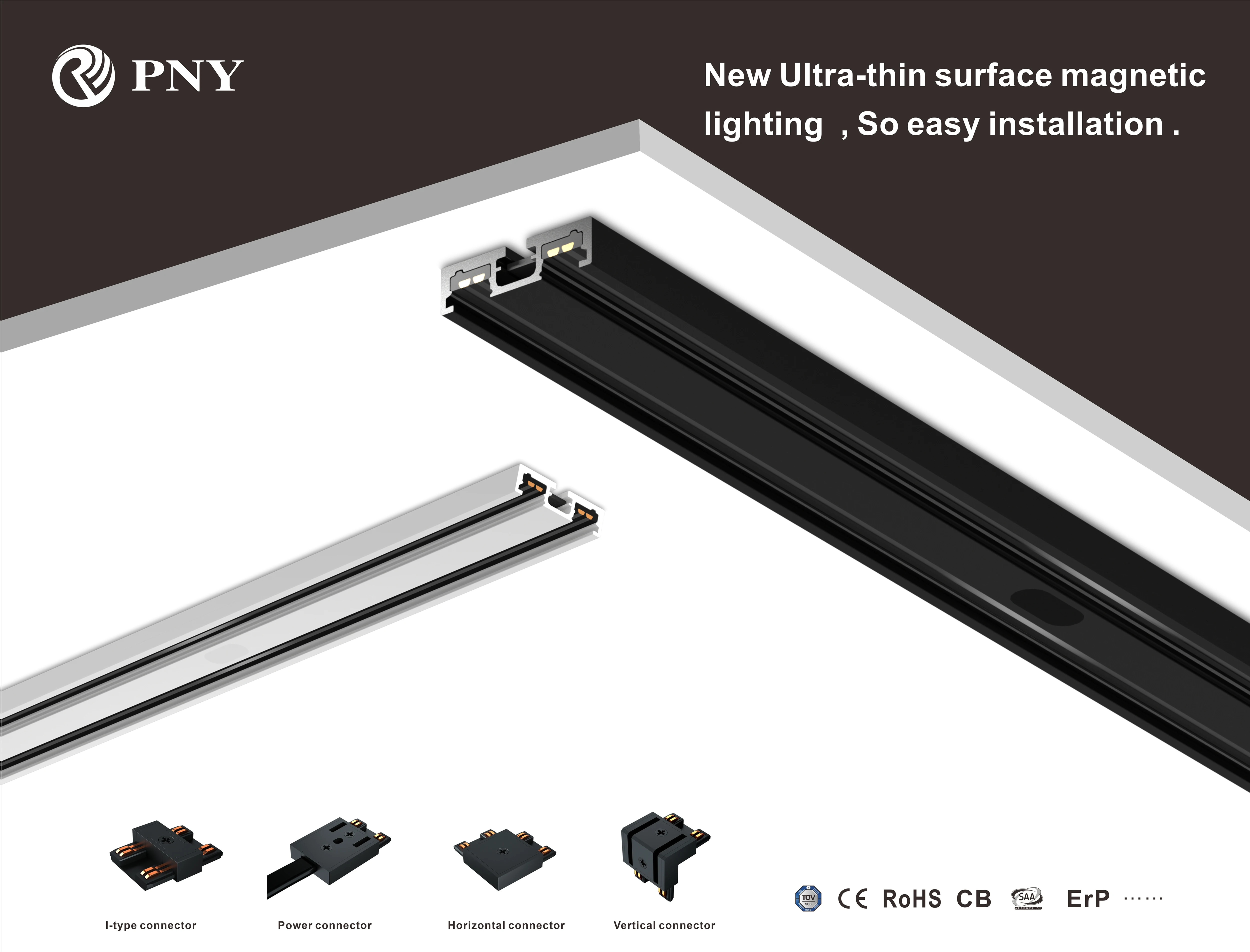 Modern Magnetic Track Light LED Rail Lamp DC48V - 5-Year Warranty