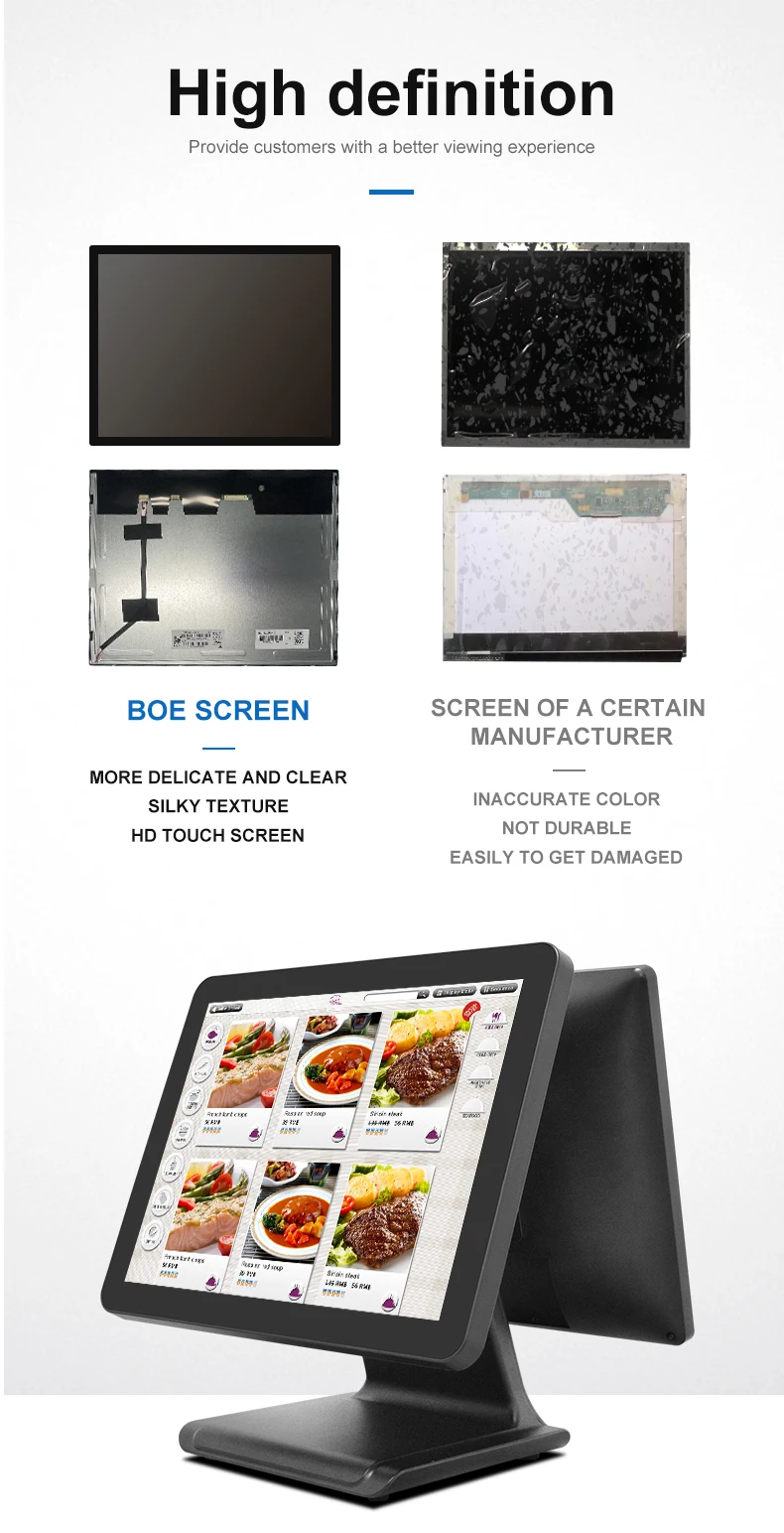 Restaurant-Optimized 15 Inch POS System Featuring 8 USB Ports & Crisp ...