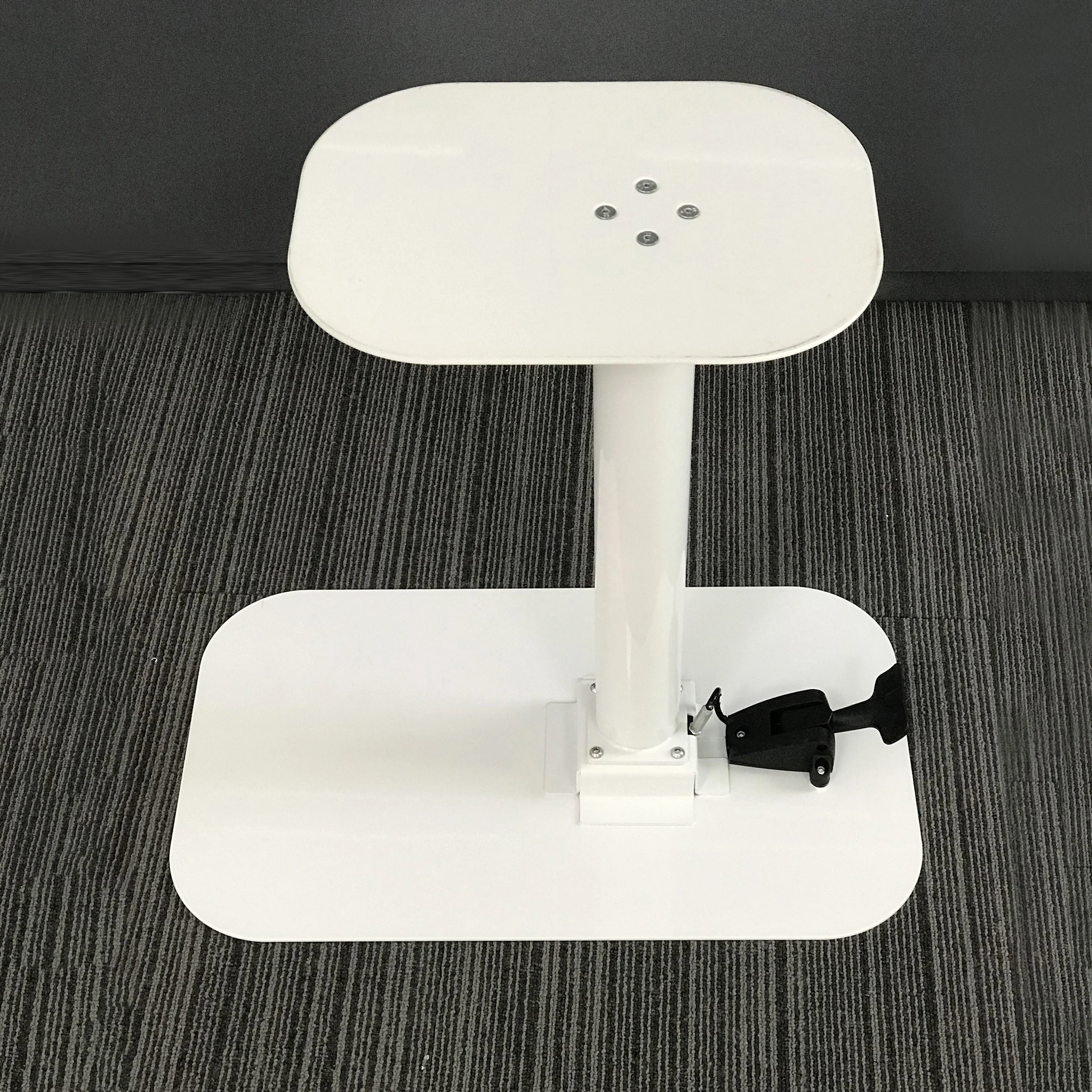 Modern Single Column Iron Coffee Sofa Side Table Pneumatic Height ...