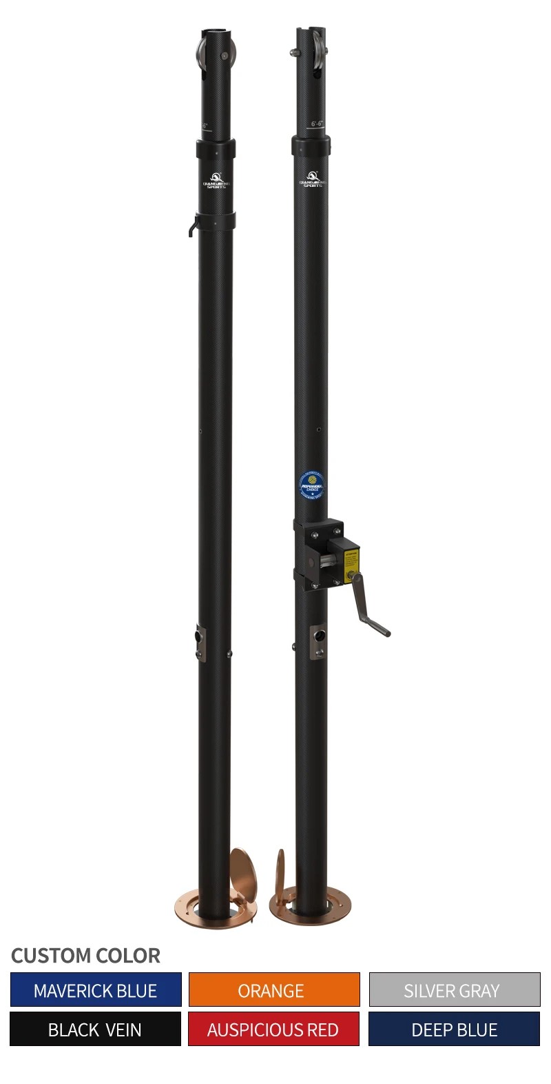 Carbon Fiber Volleyball Cue Indoor Volleyball Net Column Lifting System ...