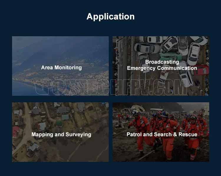 Foxtech Hover 3 - Long Range Payload Aerial Inspection Quadcopter