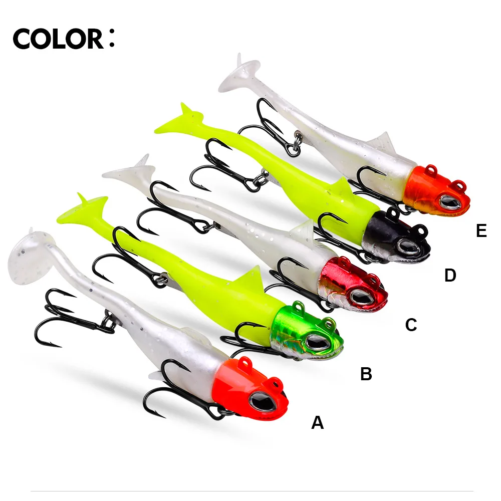 T Tail Artificial Bionic Bass Plastic Saltwater Soft Bait Custom Soft ...