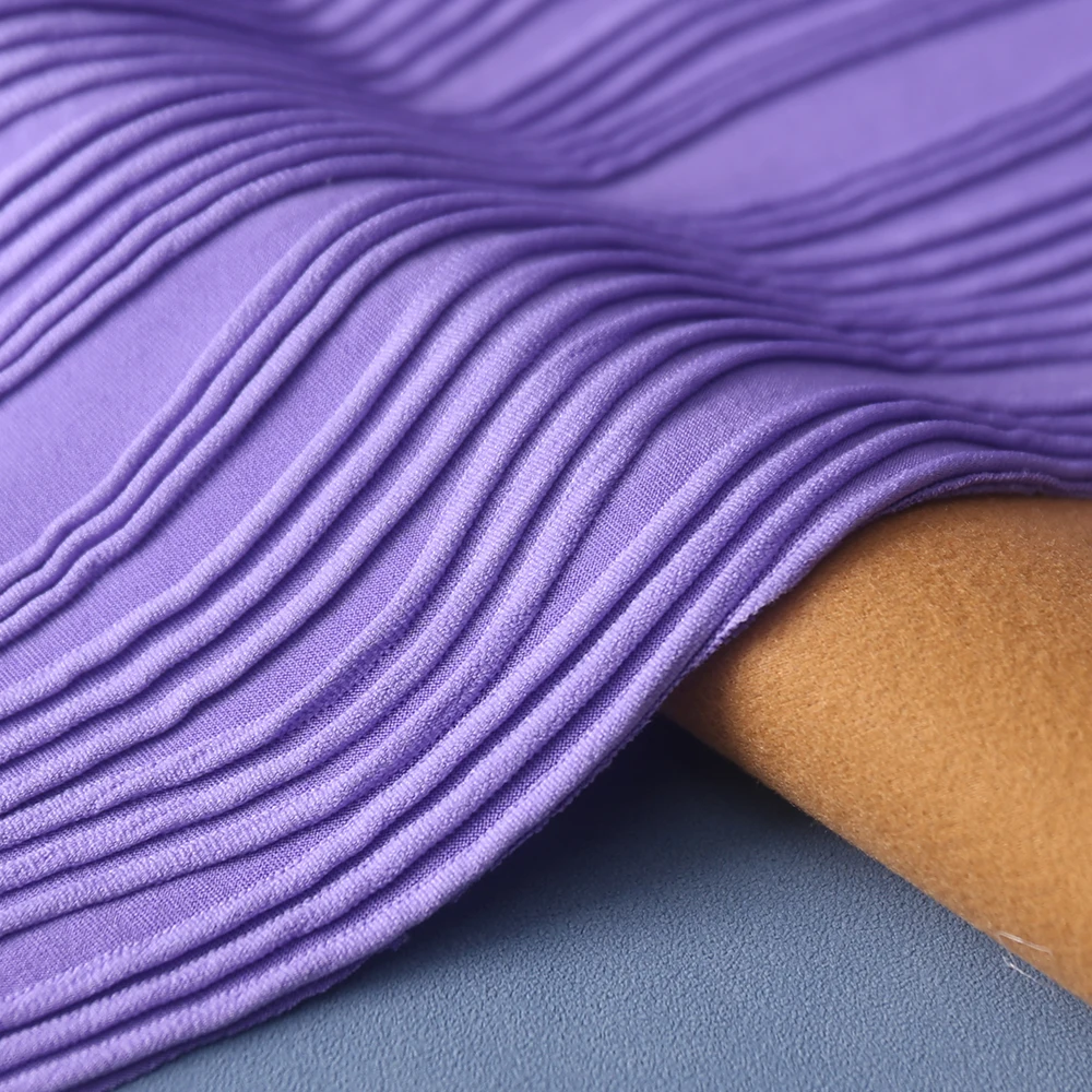 Large Wave Vertical Wrinkled Bubble Texture 3D Jacquard Embossed ...