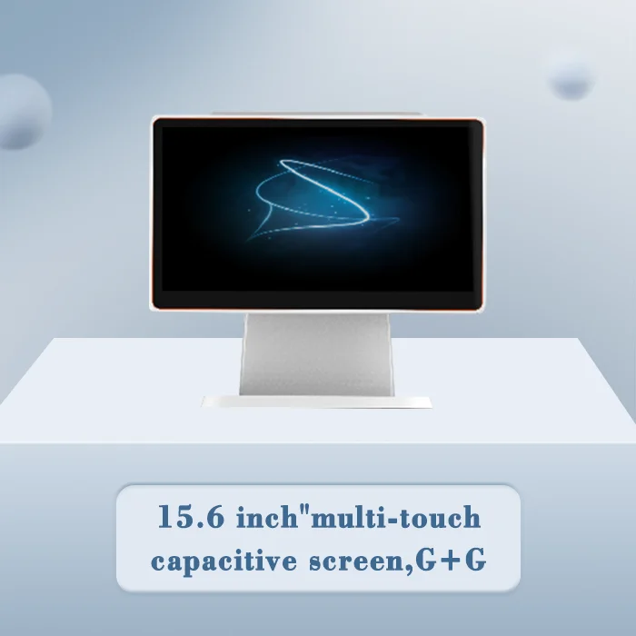 Dual Screen All in One 15.6inch Touch Screen Pos Printer Desktop Pos ...