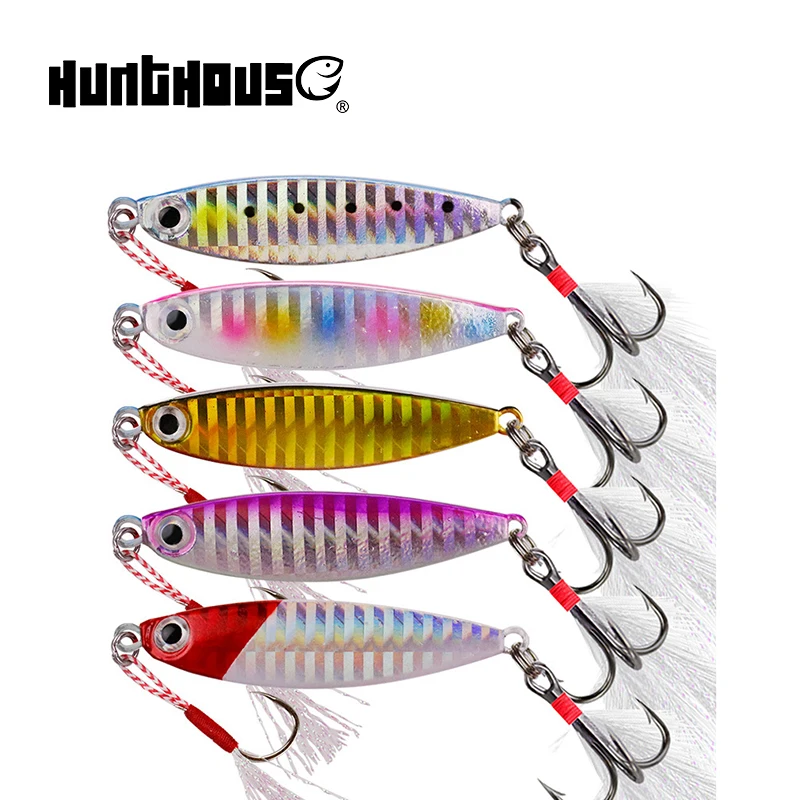 Factory Price Fluorescent Ribbon Simulated Jig Lure 7/10/15/20g Jerk ...