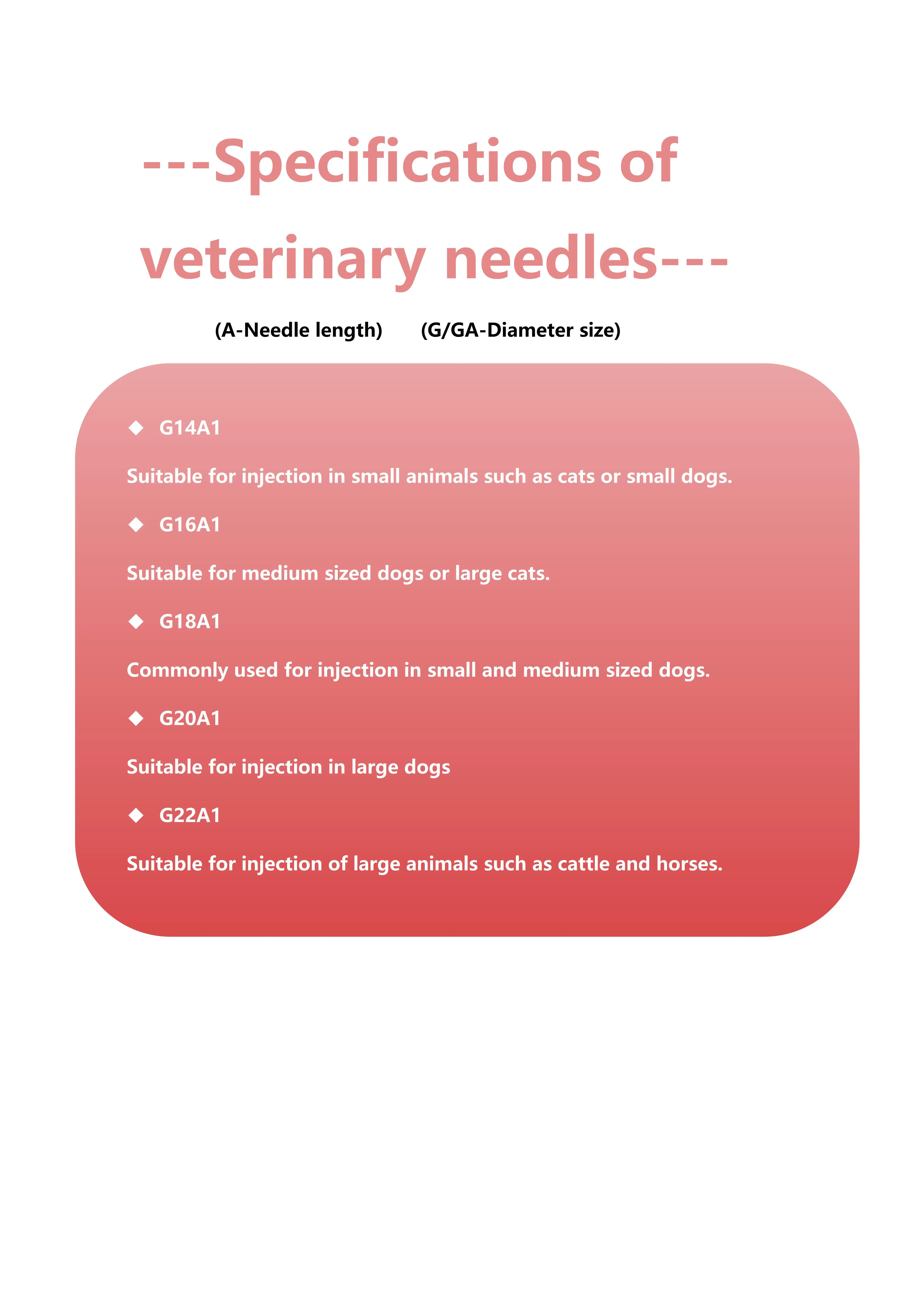 Veterinary Syringe Needle With Disposable Syringe Luer Lock Luer Slip ...