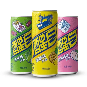 Coca Modern Can Cola Eye-catching Drink 330ml Pineapple Apple Peach ...