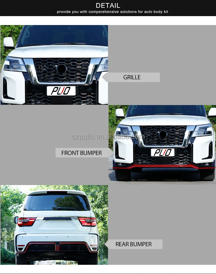 Car Auro Parts Include Side Bar Grille Front Rear Bumper Body Kit For ...